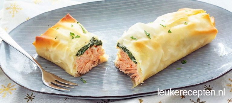 Zalm in filodeeg - Leuke Recepten